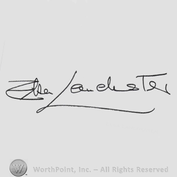 Mark with Signature: Elsa Lanchester. | #563106