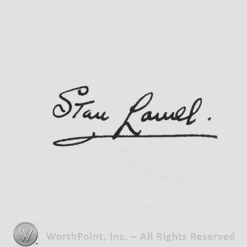 Mark with Signature: Stan Laurel. | #563117