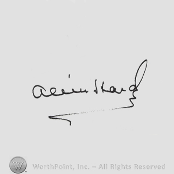 Mark with Signature: Oliver Hardy. | #563118