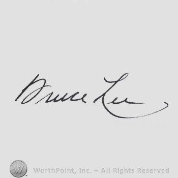 Mark with Signature: Bruce Lee. | #563123