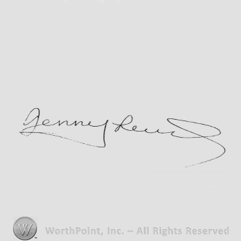 Mark with Signature: Jenny Lewis. | #563134