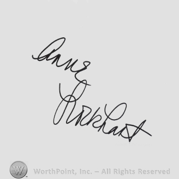 Mark with Signature: Anne Lockhart. | #563144