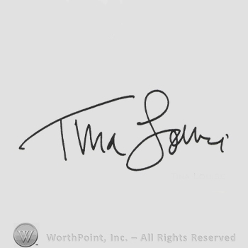 Mark with Signature: Tina Louise. | #563152