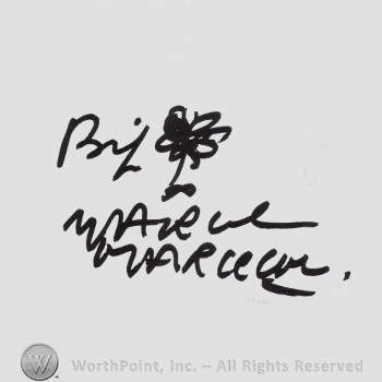 Mark with Signature: Marcel Marceau. | #563174