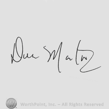 Mark with Signature: Dean Martin. | #563179