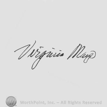 Mark with Signature: Virginia Mayo. | #563186