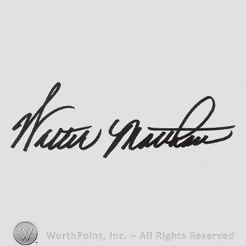 Mark with Signature: Walter Matthau. | #563194