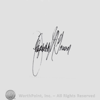 Mark with Signature: Elizabeth McGovern. | #563206