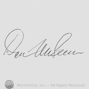 Mark with Signature: Don McLean. | #563210