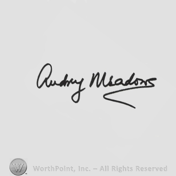 Mark with Signature: Audrey Meadows. | #563216