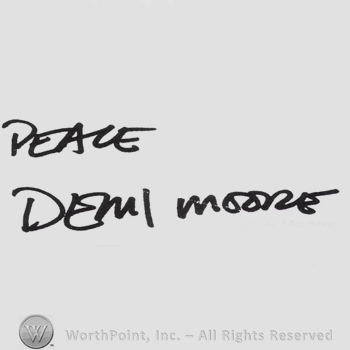 Mark with Signature: Demi Moore. | #563241