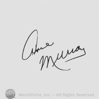 Mark with Signature: Anne Murray. | #563255