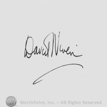 Mark with Signature: David Niven. | #563269