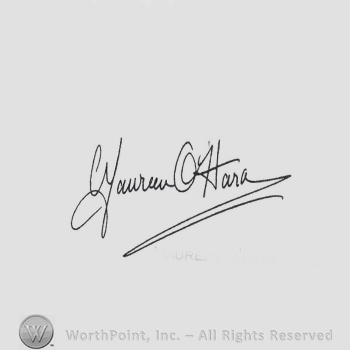 Mark with Signature: Maureen O'Hara. | #563276
