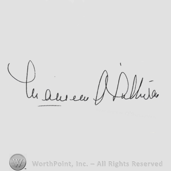 Mark with Signature: Maureen O'Sullivan. | #563280