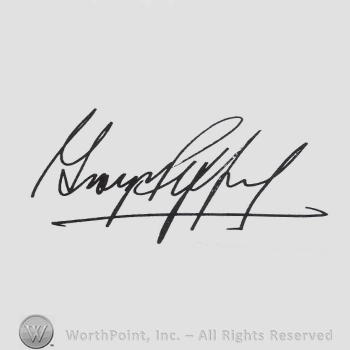 Mark with Signature: George Peppard. | #563307