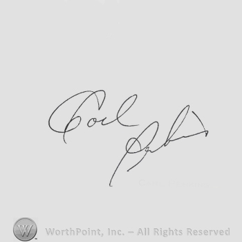 Mark with Signature: Carl Perkins. | #563308