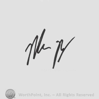 Mark with Signature: Matthew Perry. | #563312