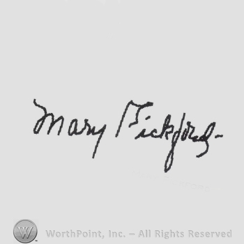 Mark with Signature: Mary Pickford. | #563324