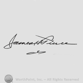 Mark with Signature: James Pierce. | #563329
