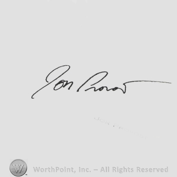Mark with Signature: Jon Provost. | #563357