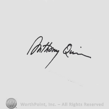 Mark with Signature: Anthony Quinn. | #563364