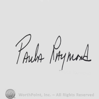 Mark with Signature: Paula Raymond. | #563376