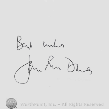 Mark with Signature: John Rhys-Davies. | #563390