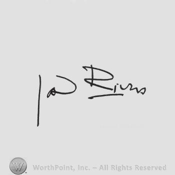 Mark with Signature: Joan Rivers. | #563399