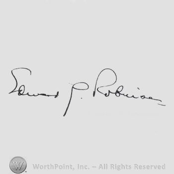 Mark with Signature: Edward G. Robinson. | #563404