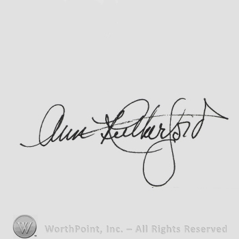 Mark with Signature: Ann Rutherford. | #563424
