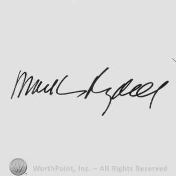 Mark with Signature: Mark Ryder. | #563428