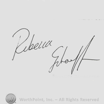 Mark with Signature: Rebecca Schaeffer. | #563441