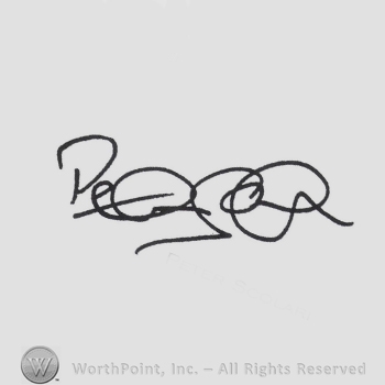 Mark with Signature: Peter Scolari. | #563447