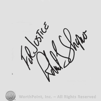 Mark with Signature: Robert Shapiro. | #563458