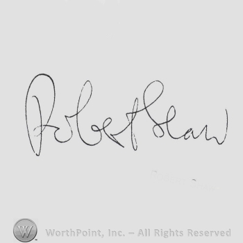 Mark with Signature: Robert Shaw. | #563459