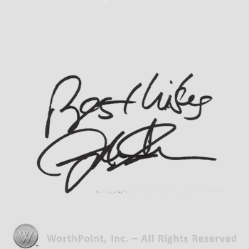 Mark with Signature: Jonathan Silverman. | #563467