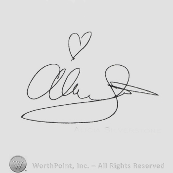 Mark with Signature: Alicia Silverstone. | #563468