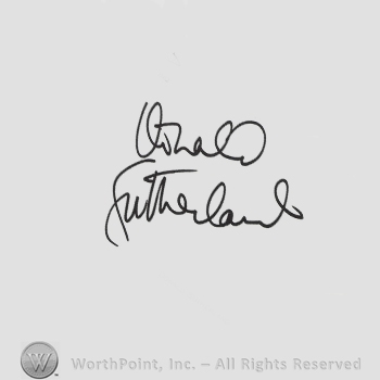 Mark with Signature: Donald Sutherland. | #563536