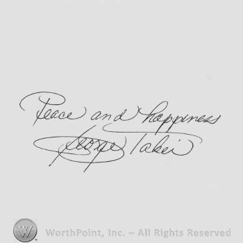 Mark with Signature: George Takei. | #563538