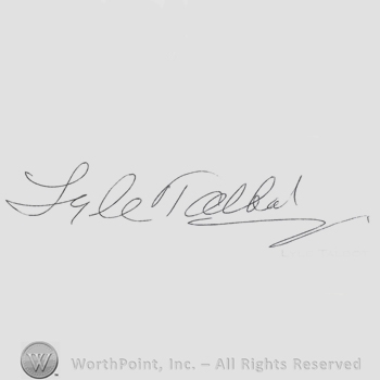 Mark with Signature: Lyle Talbot. | #563545
