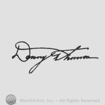 Mark with Signature: Danny Thomas. | #563554