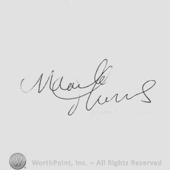 Mark with Signature: Marlo Thomas. | #563560