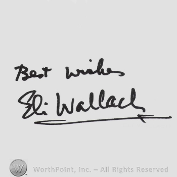 Mark with Signature: Eli Wallach. | #563612