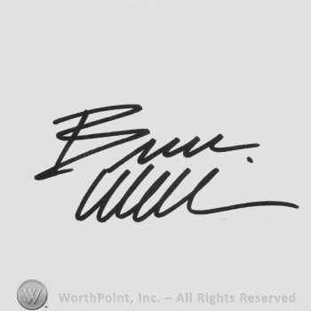 Mark with Signature: Bruce Willis. | #563641