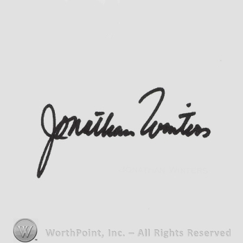 Mark with Signature: Jonathan Winters. | #563647