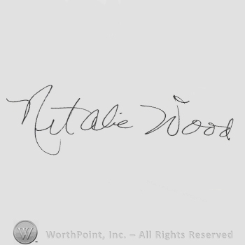 Mark with Signature: Natalie Wood. | #563651