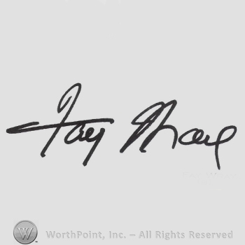 Mark with Signature: Fay Wray. | #563658