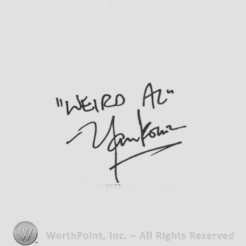 Mark with Signature: "Weird Al" Yankovic. | #563664