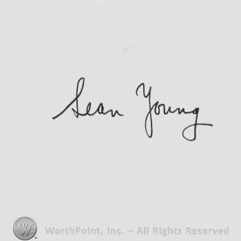 Mark with Signature: Sean Young. | #563670